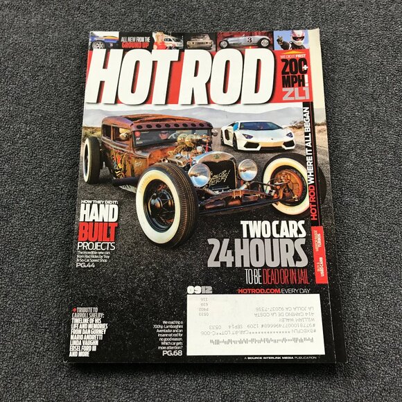 Other | Hot Rod Magazine September 212 Hand Built Projects 2 Cars 24 ...